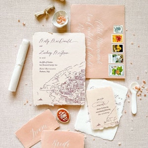 ONE Set of Personalized Keepsake Stationery or Invitation Suite for ...