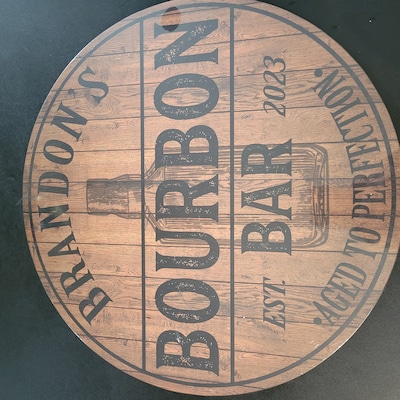 Personalized Bourbon Bar Sign Wood Sign Home Bar Decor Bar Accessories ...
