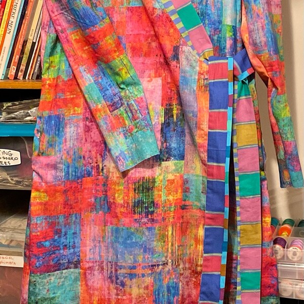 Sewing Pattern for Womens' Side-tie Robe, Top, Gown, Pants and ...