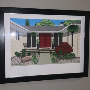 Custom modern Home Portrait Housewarming Gift New Home - Etsy