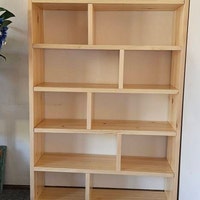 Desktop Mini Bookcase - Solid Wood Tree Bookshelf - Decorative Small ...