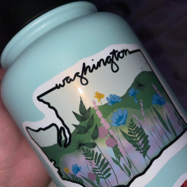 Cute Washington Sticker - Washington State Sticker - WA Nature Sticker ...