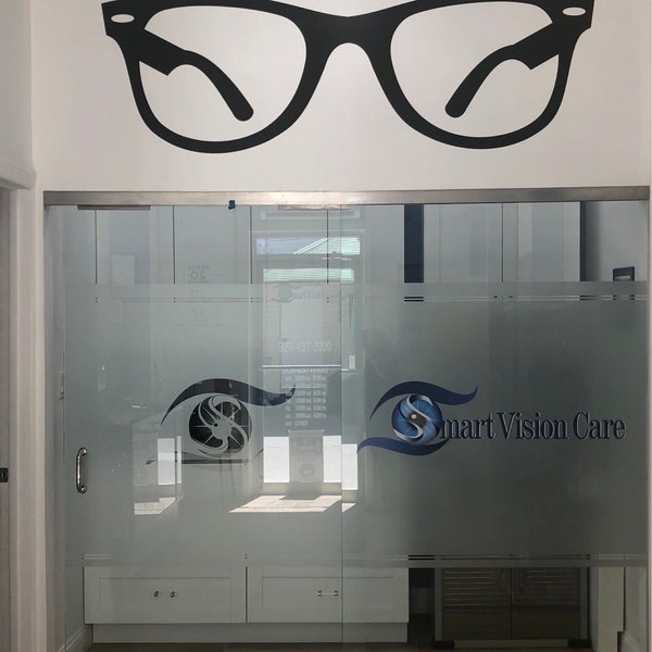 Hipster Wall Decal, Glasses Wall Decal, Decor for Kids, Eyewear Wall ...