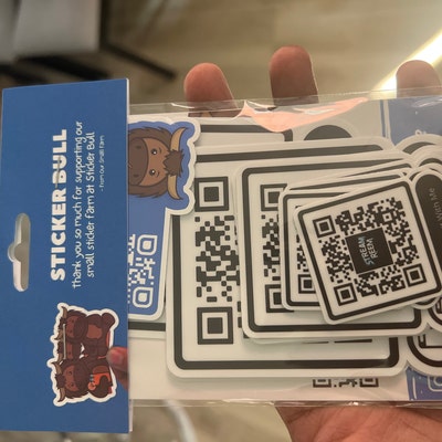 Custom QR Code, QR Code Stickers, Custom Sticker, Personalized Stickers ...