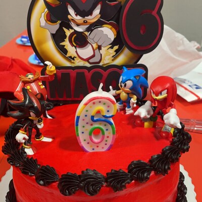 Shadow the Hedgehog Cake Topper - Etsy