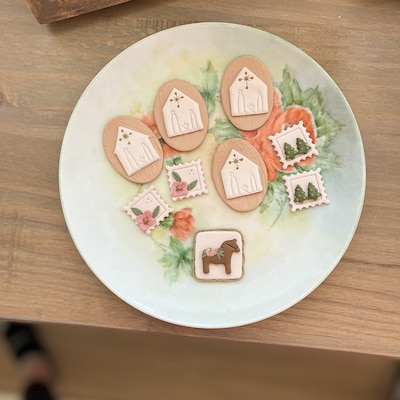 Holiday Postage Stamp Clay Cutters Frame Polymer Clay Cutters Christmas ...