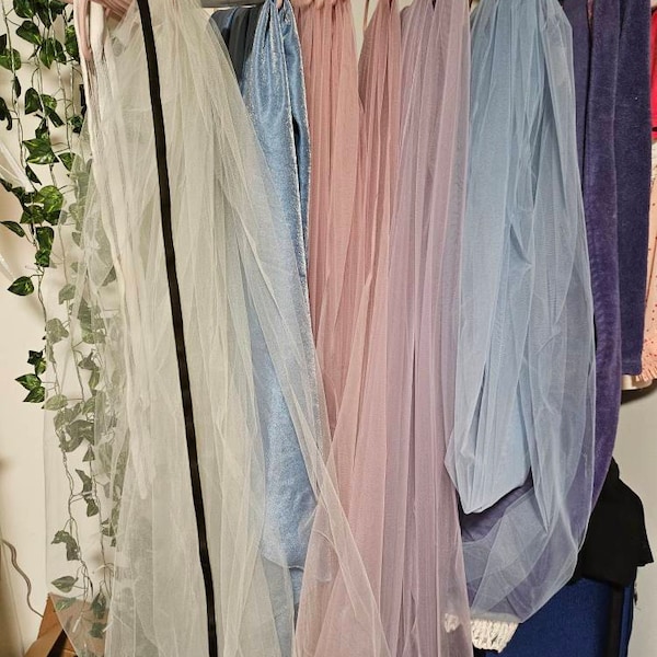 72 Colors Soft & Matte Bridal Tulle Fabric by the Yard, Wholesale Tulle ...