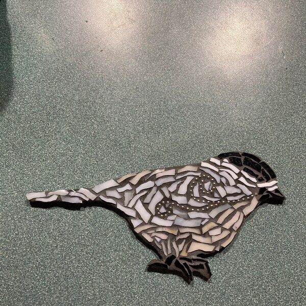 Chickadee DIY Stained Glass Mosaic Kit - Etsy