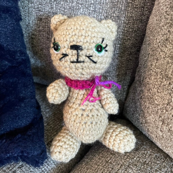 Kitty Cat Crochet Toy Pattern, Amigurumi Mini Kitten Cat Pattern ...