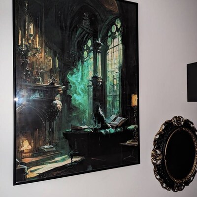 Magical School Through a Magical Train Premium Matte Paper Poster Wall ...