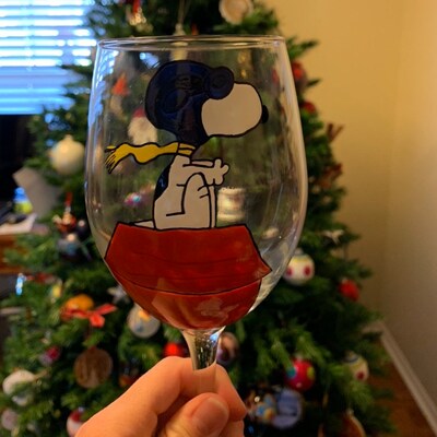 Decorative Snoopy Vase Red Baron Peanuts Gang Charlie Brown - Etsy