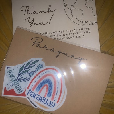 Paraguay Sticker Pack of 5 Chips Terere Mate Paraguay Set - Etsy