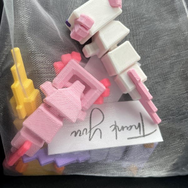 3D Printed Marine Animal Toy Bundle, Colorful Fidget and Sensory Aids ...