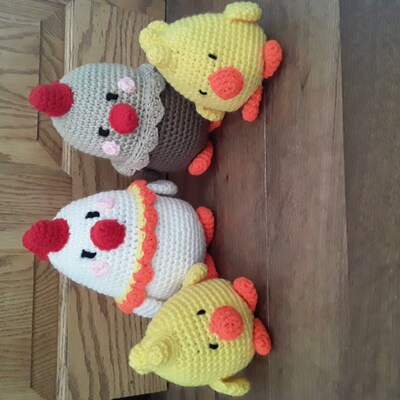 CROCHET PATTERN Albert, Alberta and Bert the Chicken Family - Etsy