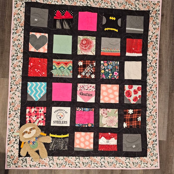 Dog Clothes Memory Quilt, Pet Memorial Blanket (medium Size) - Etsy
