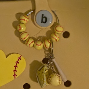 Sports Bogg Bag Charm Wooden Bead Tassel Keychain for Bogg Bag, Simply ...