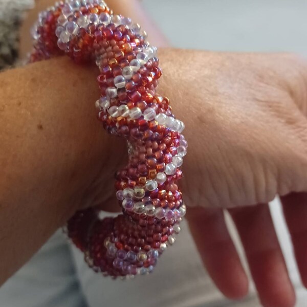 Beginners Learn Bead Crochet Tutorial Bracelet Pattern Pdf Download ...