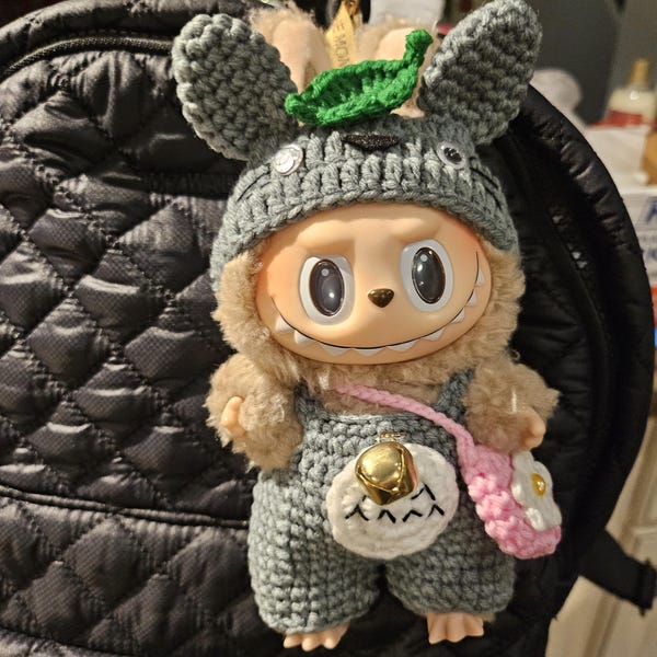 Labubu Dress Amigurumi Stuffed Animal Labubu Clothes Labubu Macaron ...