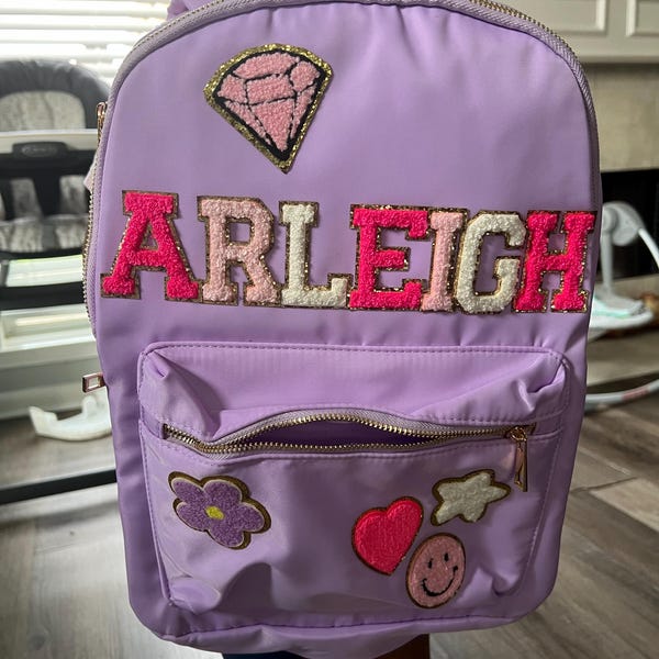 NEW Nylon Backpack Personalized Backpack Customizable Backpack Letter ...