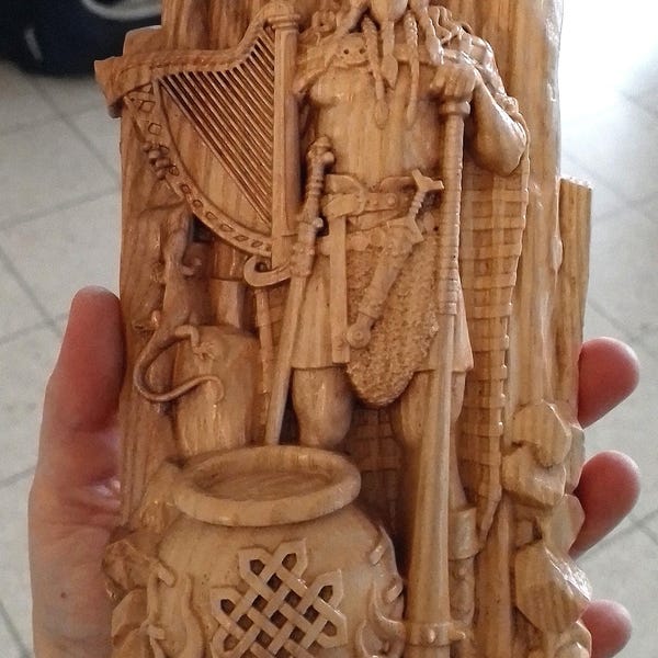 Dagda Irish God Statue: Celtic Mythology Altar Decor - Etsy