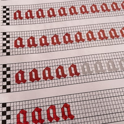 Blackletter/gothic Calligraphy Split Brushes for Procreate - Etsy