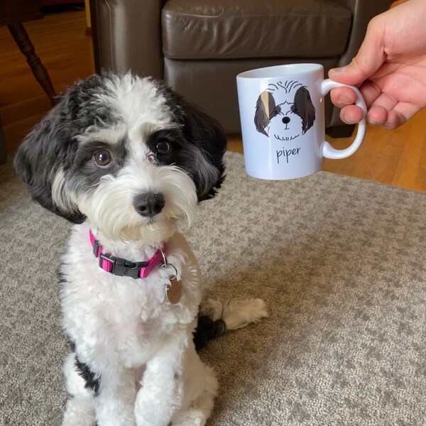 Cavapoo Mug, Personalized Dog Mug, Dog Lover Coffee Cup, Dog Mom Mug ...