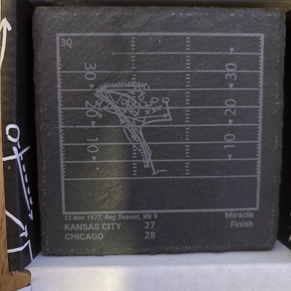 Greatest Packers Plays: Slate Coasters set of 4 - Etsy