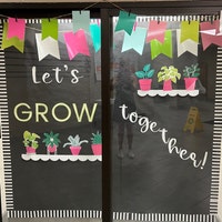 BULLETIN BOARD KIT Let's Grow Together Back to School - Etsy Canada