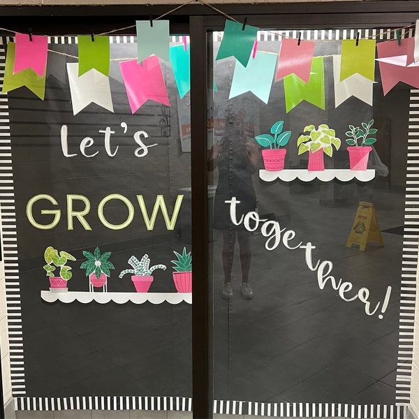 BULLETIN BOARD KIT- Let's Grow Together | Back to School | Classroom ...
