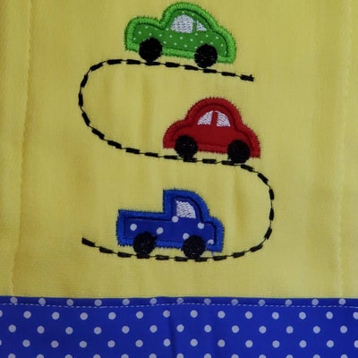 CARS on the ROAD Applique 4x4 5x7 6x10 7x11 Svg Machine Embroidery ...