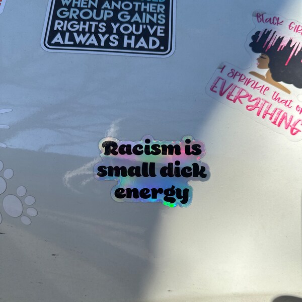 Holographic Anti Racism Sticker - Etsy