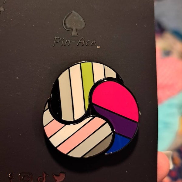 Customizable Pride 3-pin Set UPDATED LGBT Gay Bi Lesbian Trans Ace ...