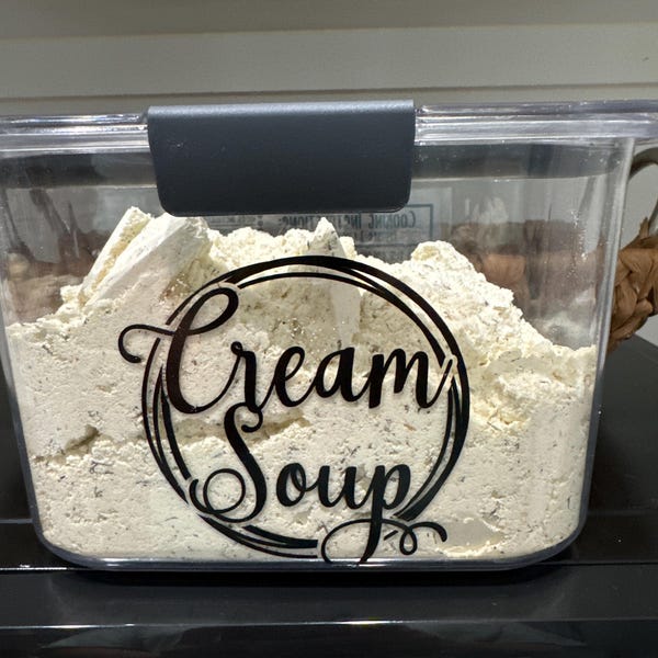 LABELS ONLY - Cream Soup Mix Pantry Label Decals for Your Own ...