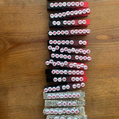 Pack of Cheer Pins With Resin Letters Cheerleader Good Luck Pins Spirit ...