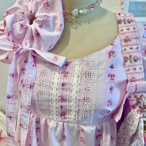 Juliet Mini Dress With Puff Sleeves and Tie Details - Instant Download ...