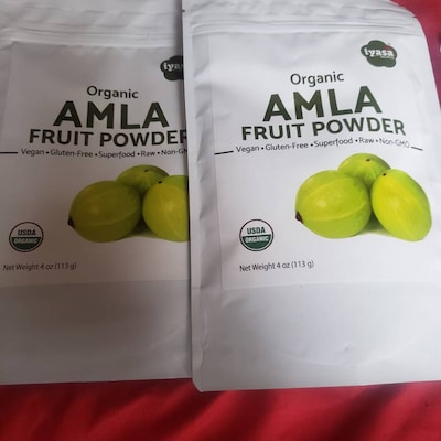 Organic Amla Powder, Indian Gooseberry, Natural Source of Vit. C, for ...