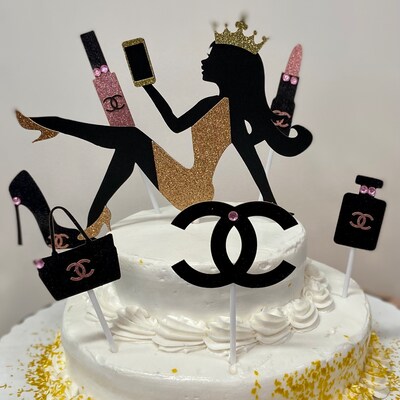 Sitting Girl Cake Topper, Lady Taking Selfie Cake Topper, Glamour Girl ...