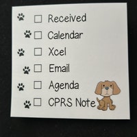 Custom Checklist Sticky Notes // Organization 3x3 Stick Notes, Check ...