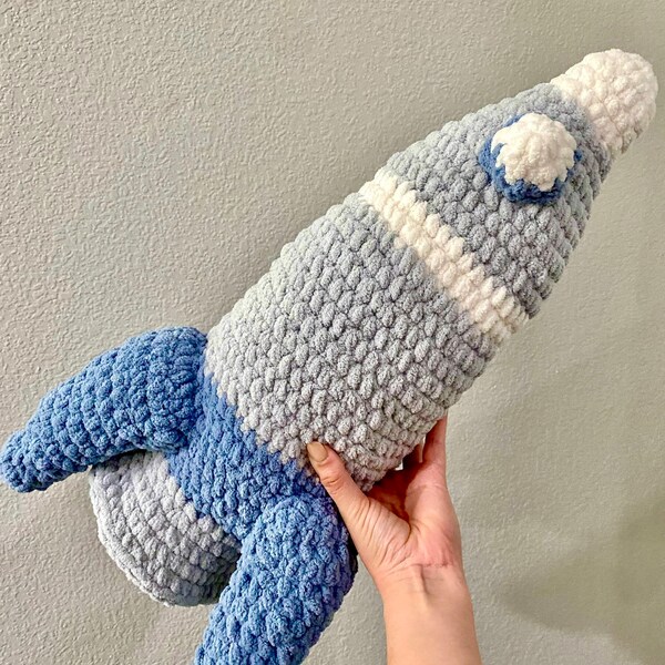 Rocket Crochet Pattern, Amigurumi Spaceship Pattern Pdf-rocket Toy ...