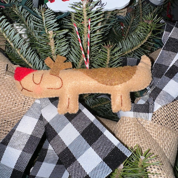 Bluey Long Dog Elf Ornament - Etsy
