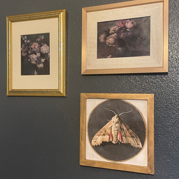 Dark Forest Rabbit Print Vintage Moody Cottagecore Botanical Wildlife ...