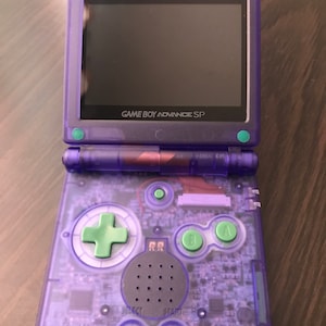 Gameboy Advance SP IPS V2 Screen Mod Dark Transparent Purple - Etsy