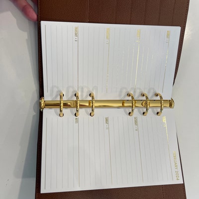 Printed Personal Rings Daily Routine Planner Refill, 3.74 X 6.73, 26 or ...
