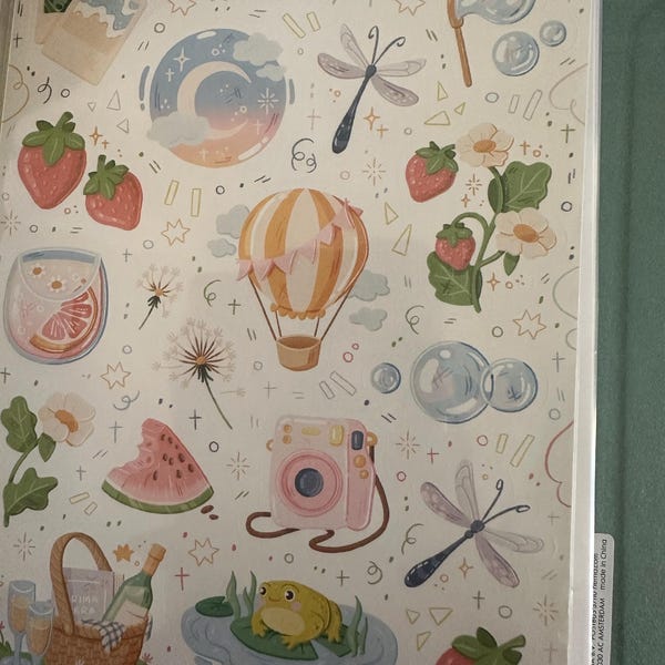 Sticker Sheet - Summer Days | Journal Stickers, Calendar, Planner ...