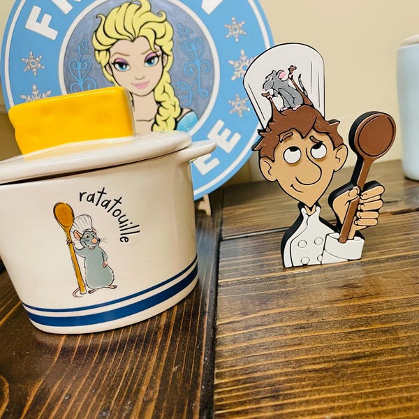 Chef Gusteau and Chef Remy Ratatouille Decoration, Mouse Chef 3D Print ...