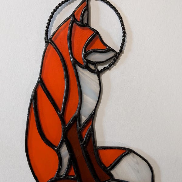Stained Glass Fox Pattern, Stained Glass Pattern, Foxes, Stained Glass ...