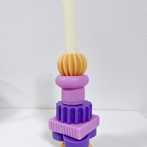 Ribbed Triangle Taper Candle Mold for Making Striped Column - Etsy