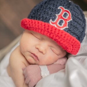 Baby Boy Outfit Boston Red Sox Baby Boy Clothes Knitted Hats, Newborn ...