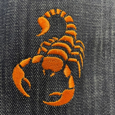 Scorpion Machine Embroidery Design 2 Sizes - Etsy