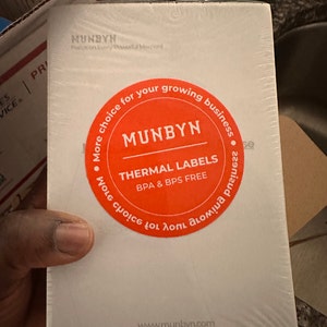 MUNBYN Thermal Label Holder, Sticker Printer Stand for Roll & Fanfold ...